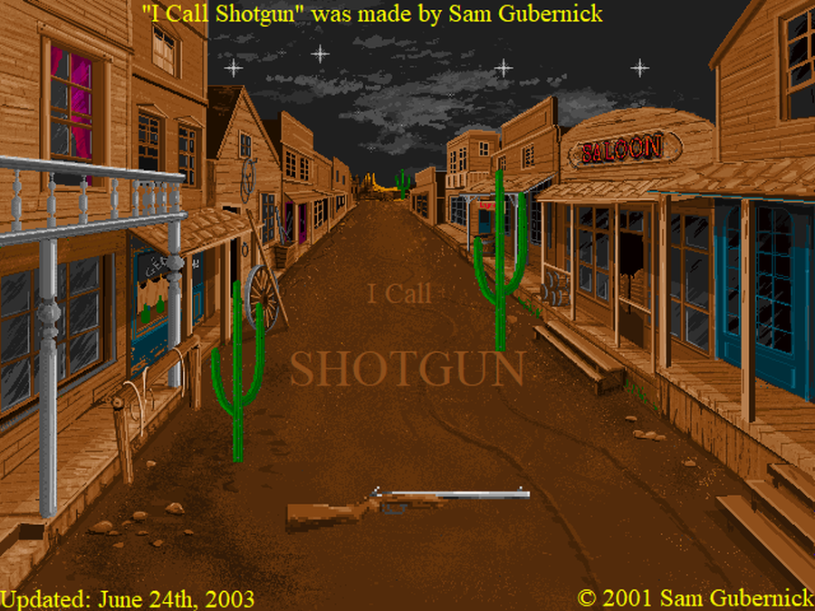 Kliktopia - Details for I Call Shotgun by Sam Gubernick
